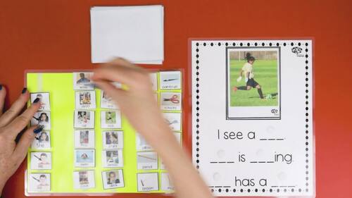 Make Sentences with Verbs + Direct Objects Sentence Frames and Photos ...