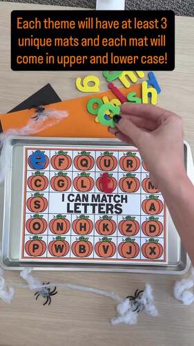 Valentine Letter Recognition Magnetic Letter Mats Matching Uppercase ...