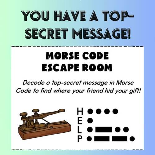 Morse Code Escape Room ELA Reading Comprehension #confetti24 by TeacherWriter