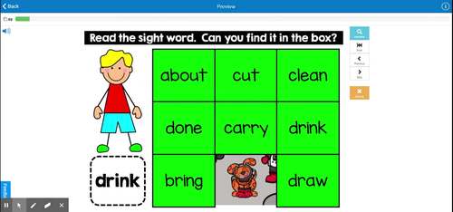 3rd Grade Sight Words Set 1 Mystery Picture Google Slides™ | TpT