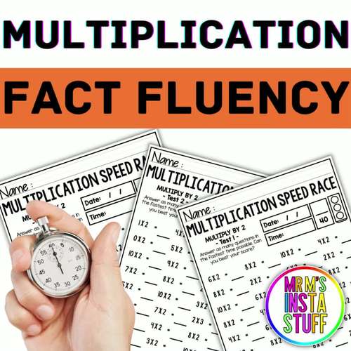 Multiplication Fact Fluency Practice Times Tables by Improving Your ...