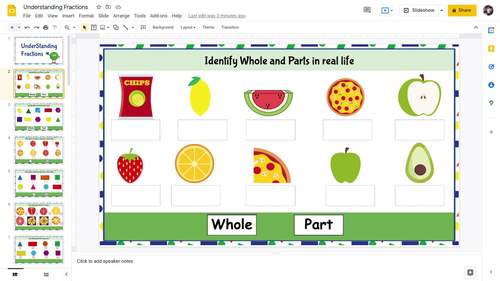 Google Slides - Understanding Fractions 3.NF.1 by Fun With Numbers