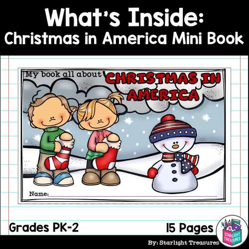 Christmas in America Mini Book for Early Readers - Christmas Activities ...