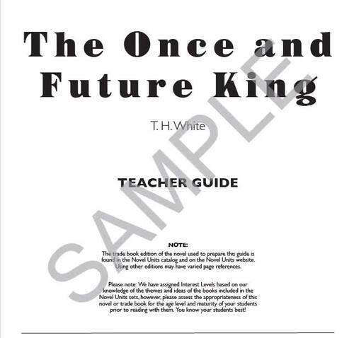 The Once and Future King Novel Units® Teacher Guide Novel Study | TPT