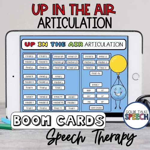 Up in the Air Articulation Boom Cards | Speech Therapy by GoldieTalks ...