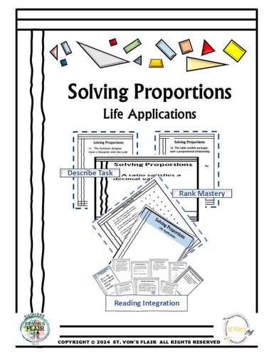 Solving Proportions Life Applications-Rates- Ratios-Measurements by ...