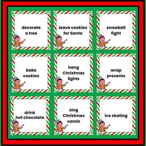 Christmas Charades, Holiday Party Activity, Draw-It Game Brain Breaks