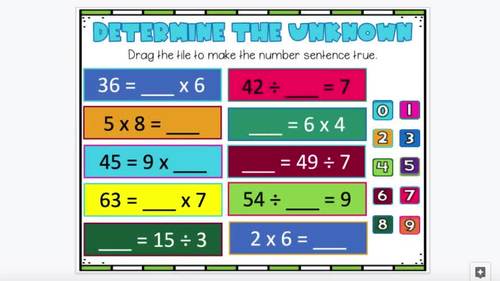 Multiplication and Division Practice Digital Slides | Distance Learning