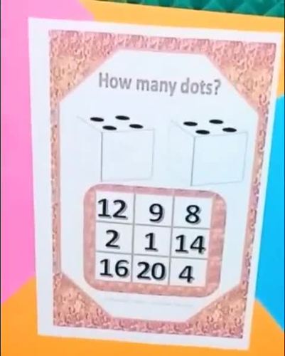 Subitizing with Dice Task Cards Number Sense 1-20 by Teacher's Pride