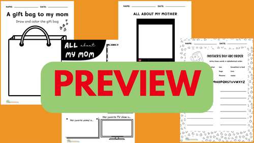 Mother's Day FUN Writing Pack - 66 Pages with Differentiated Activities
