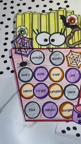 Halloween Parts of Speech Craft by The Teaching Diva Corner | TPT