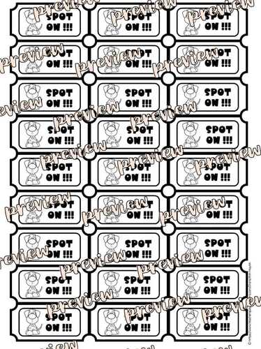 Positive Behavior Tickets - PBIS - Dalmatian Theme - Editable by Anh Huynh