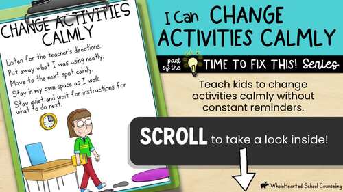 Self Control, Making Transitions & Changing Activities Flexible ...