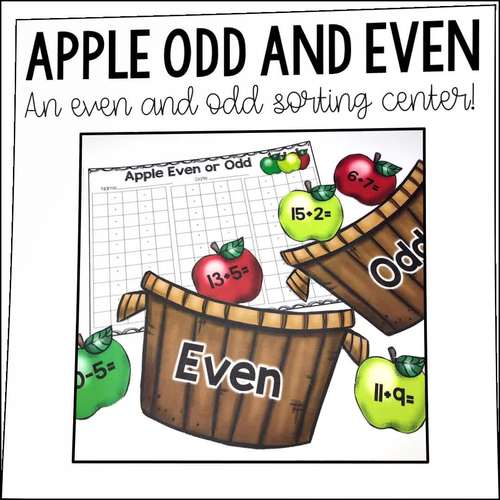 Fall Even or Odd Math Center | 2nd Grade Game & Activity | TPT