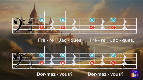 Frere Jacques (Are You Sleeping) - Bass drone accompaniment by ...