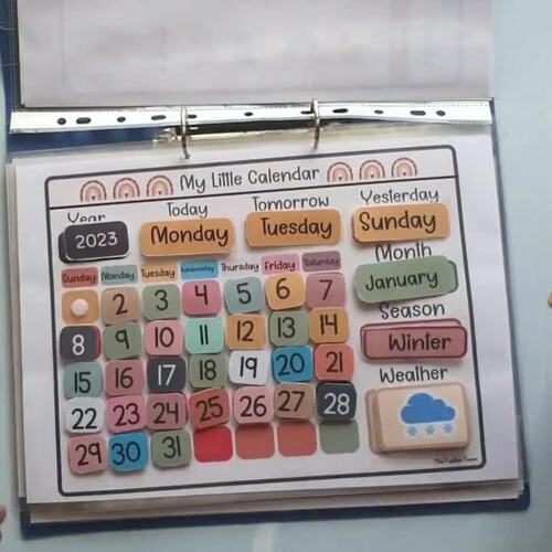 Circle Time Activity Binder for Homeschool - My Morning Bundle Learning ...