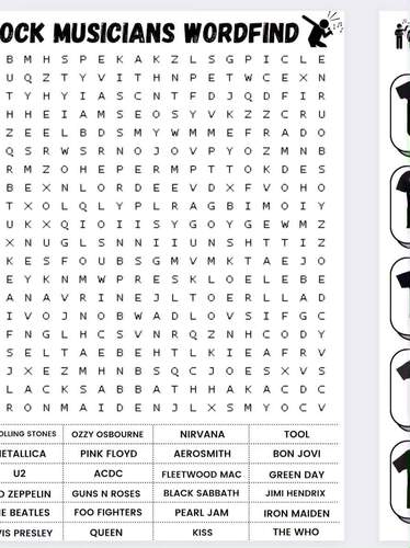 Rock Music Intro | Easy Printable Worksheet Bundle by Jah Music Resources