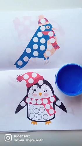 Winter do a dot worksheets for kids, Autumn play dough mat for ...