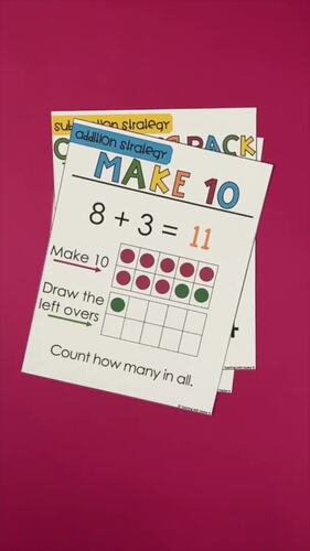 Math Fact Strategies: Addition Fact Strategies & Subtraction Fact ...