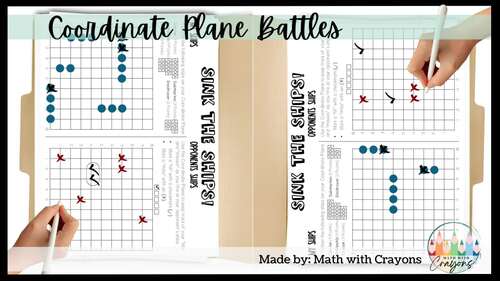 Plotting Points on the Coordinate Plane Graphing Battleship Game ...