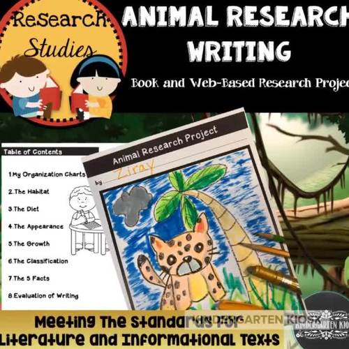 Animal Information Research Report and Writing by Kindergarten Kiosk