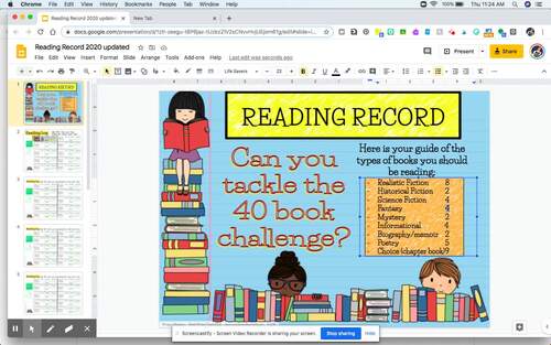 Reading Record: Digital Interactive Notebook for Students' Independent ...