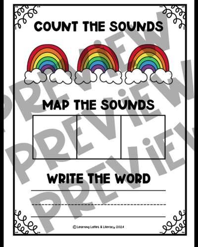 Word Mapping Mats Orthographic Sound Mapping SOR St. Patrick's Day ...