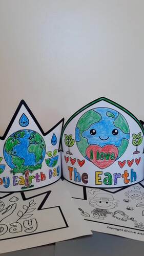 Earth Day Crown Craft Bundle | Earth Day Craftivity | April Spring ...
