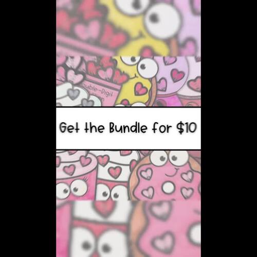 Valentine's Day Math Craft Bundle | Double-Digit Addition & Subtraction