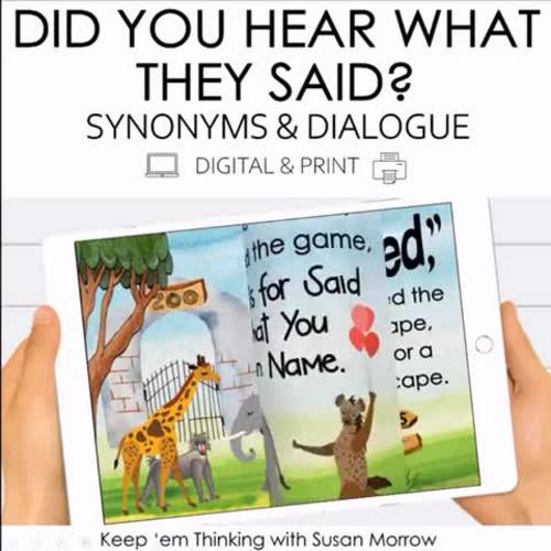 Said Is Dead Writing Dialogue Slideshow & Synonyms For Said Activity