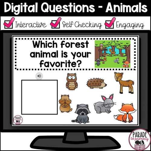 DIGITAL Questions of the Day - Animals - Distance Learning -Google ...