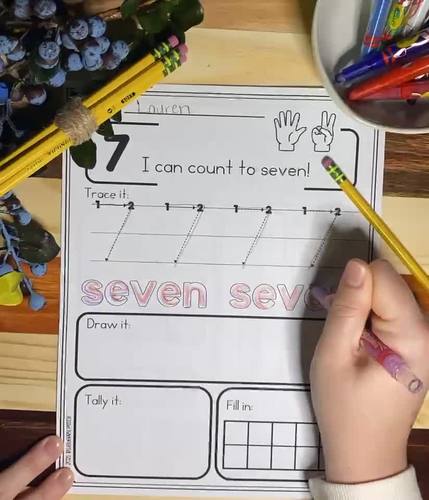 No Prep Number and Counting Practice by Blueberry Patch | TPT