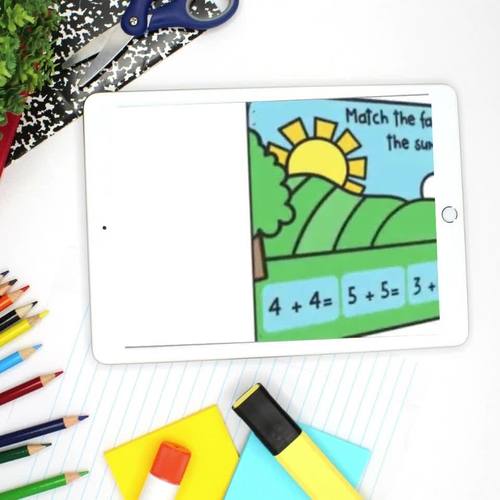 Adding Doubles Boom Cards by Learning with Miss G | TPT