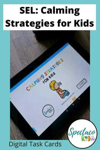(DISTANCE LEARNING) SEL- Calming Strategies for kids | BOOM Cards™