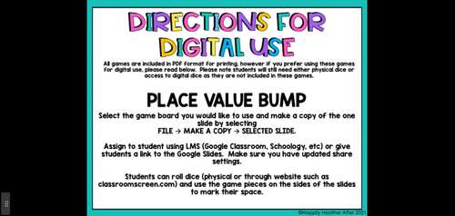 Place Value Math Partner Games: Digital & Print by Happily Heather After
