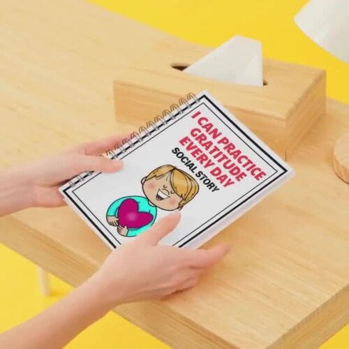Gratitude Social Story W/ Poster & Self Reflection Worksheet Autism SEL ...