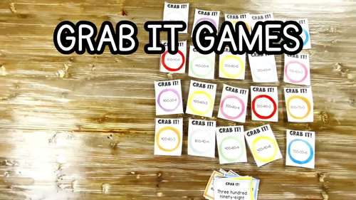 2nd Grade Math Games Centers Grab It Playing Cards Math Activities ...