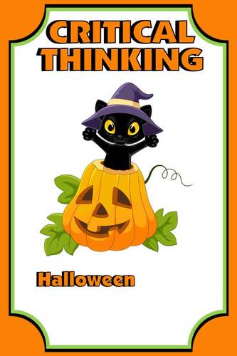 CRITICAL THINKING TASK CARDS Halloween Vocabulary Fractions by Barbara ...