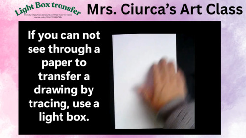 Drawing Transfer methods - rubbing, illumination, grid | TPT