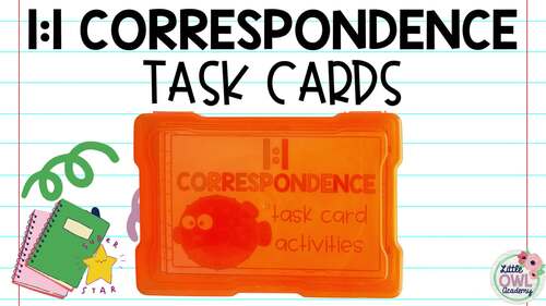 1:1 Correspondence Activity by Little Owl Academy | TPT