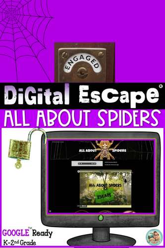 All About Spiders Digital Escape ™ Room by Teacher's Brain - Cindy Martin