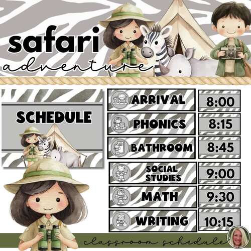 Picture Schedule Cards | Editable Classroom Visual Schedule | Calm ...