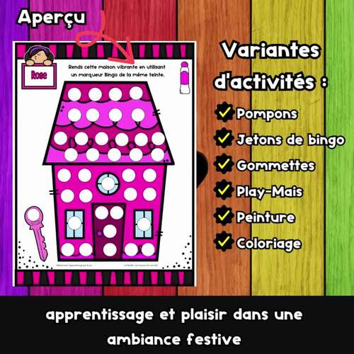 La famille. Les maisons Arc-en-Ciel by Nemoland - Apprentissage par le jeu