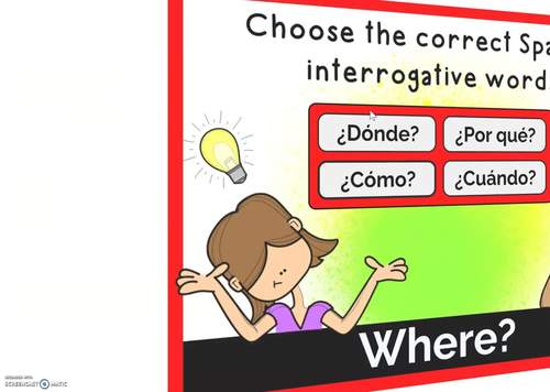 Spanish Interrogatives | BOOM Cards Spanish | Distance Learning by ...