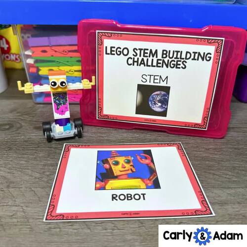 NO PREP LEGO STEM Task Cards Science, Technology, Engineering, Math ...