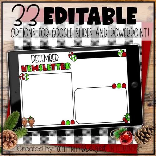 December Slide Templates - Google Slides and PowerPoint | TpT