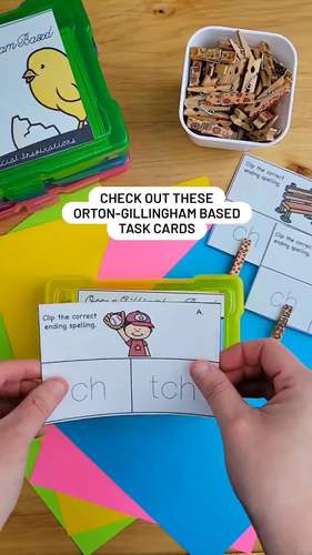 Science of Reading Orton-Gillingham Print & Digital Task Boxes | TPT