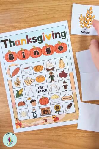 Thanksgiving Bingo Articulation, Vocabulary & Riddles Game, Editable ...