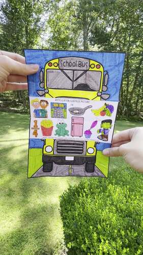 Back To School Articulation Folding Surprise Craft - September | TPT