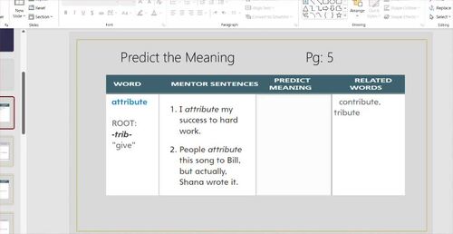 Grade 8 MyPerspectives - Unit 1 Rites of Passage Academic Vocabulary by ...